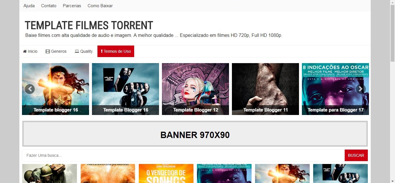 Template Filmes Online Torrent | Seu Layout