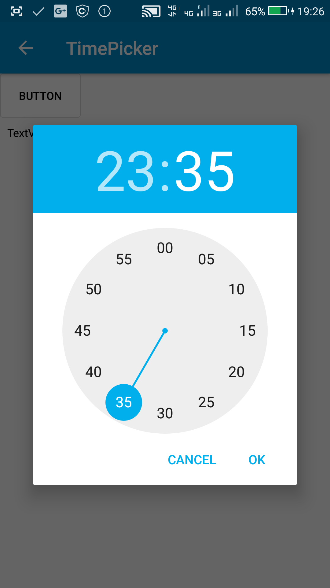 TimePickerDialog in Sketchware