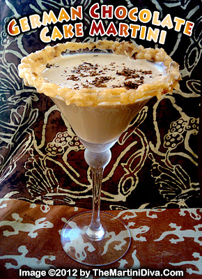 The MARTINI DIVA: The GERMAN CHOCOLATE CAKE MARTINI Cocktail Recipe