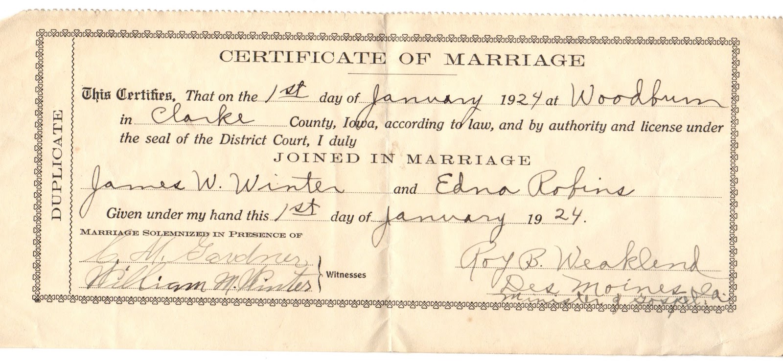 Jack and Jane Leddy: May 2016