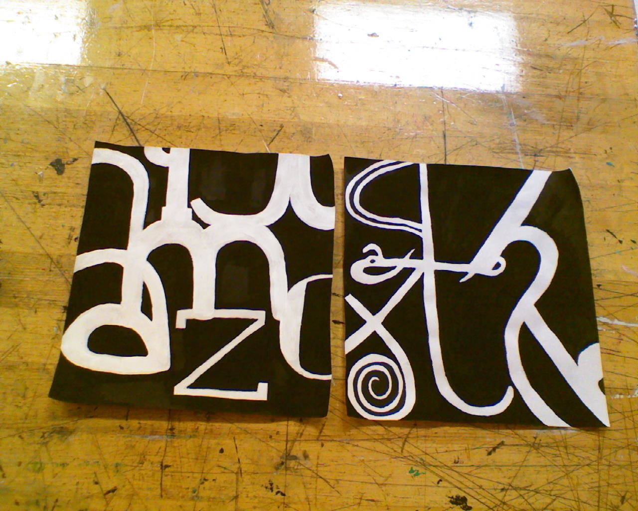 Marisa's Art Blog: Letterform Abstraction II