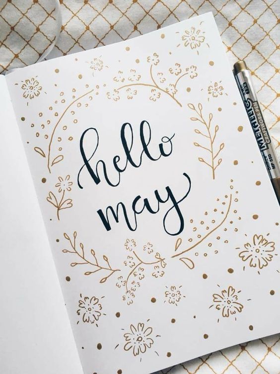 BULLET JOURNAL: 10 Capas de Maio para você se inspirar - BLOG ALINE RIBEIRO