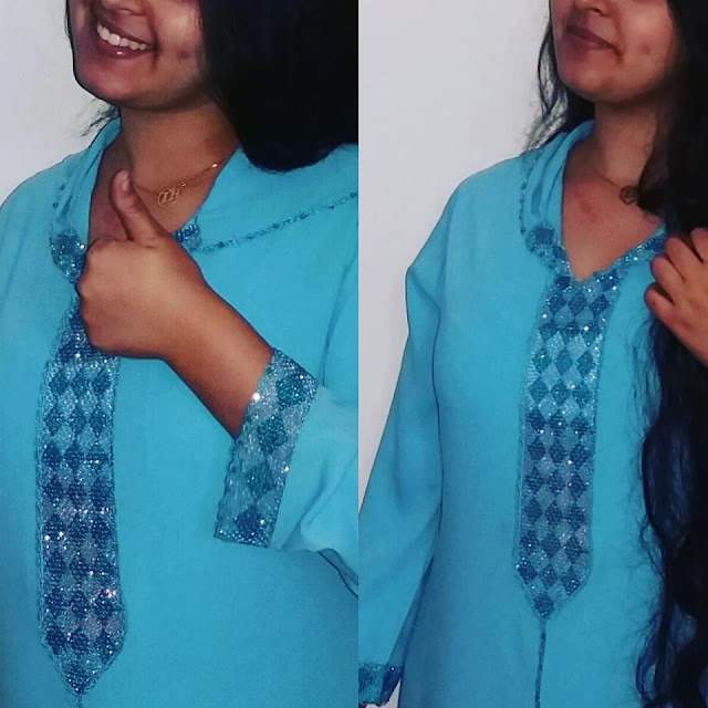 جلابة براندة العقيق من تصميم الرائعة Hanouna Hanane‎