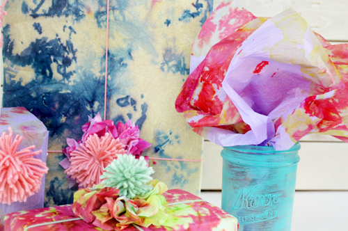 iLoveToCreate Blog: DIY Tie Dyed Tissue Paper