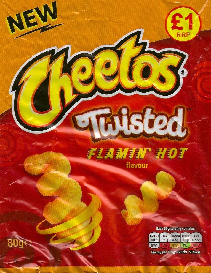 Cheeseburger Crisps & Other Stories: Cheetos Twisted Flamin' Hot