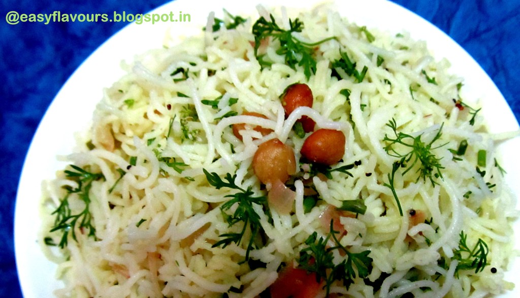 EASY FLAVOURS: Lemon Shavige Bhath / Uppittu
