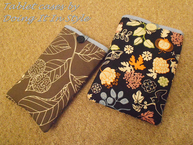 Doing It In Style: Make your own tablet/kindle case tutorial