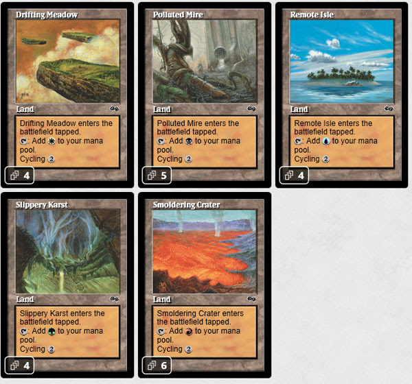 Magic the Gathering Adventures: Old Cycling Lands etc