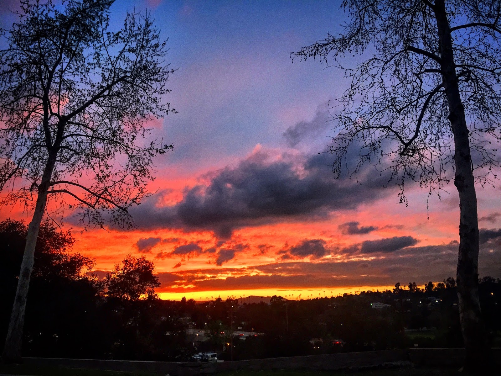 Glancing About: Sunset in South Pasadena