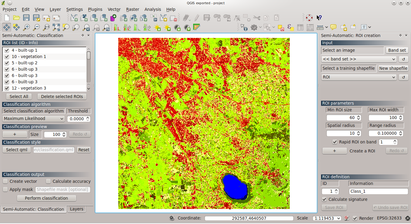 From Gis To Remote Sensing Supervised Classification Using The Semi Automatic Classification