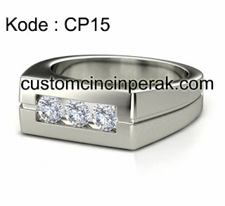Cincin Perak Pria Kode CP15 - Cincin Perak Couple