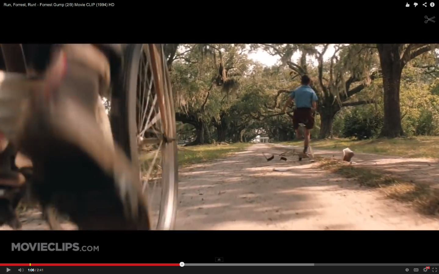 Maci Arms TCF 312: Midterm Blog Post: "Run Forrest Run!" Scene Analysis