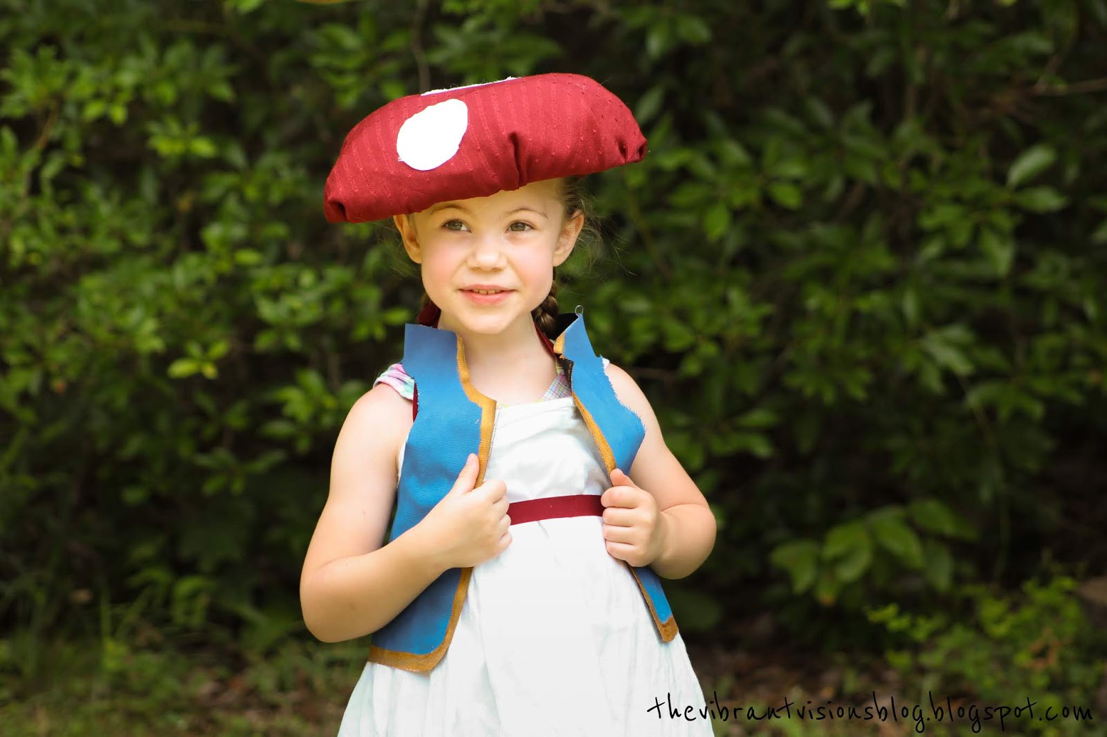 the Vibrant Visions blog: Easy DIY Girls Toad Costume