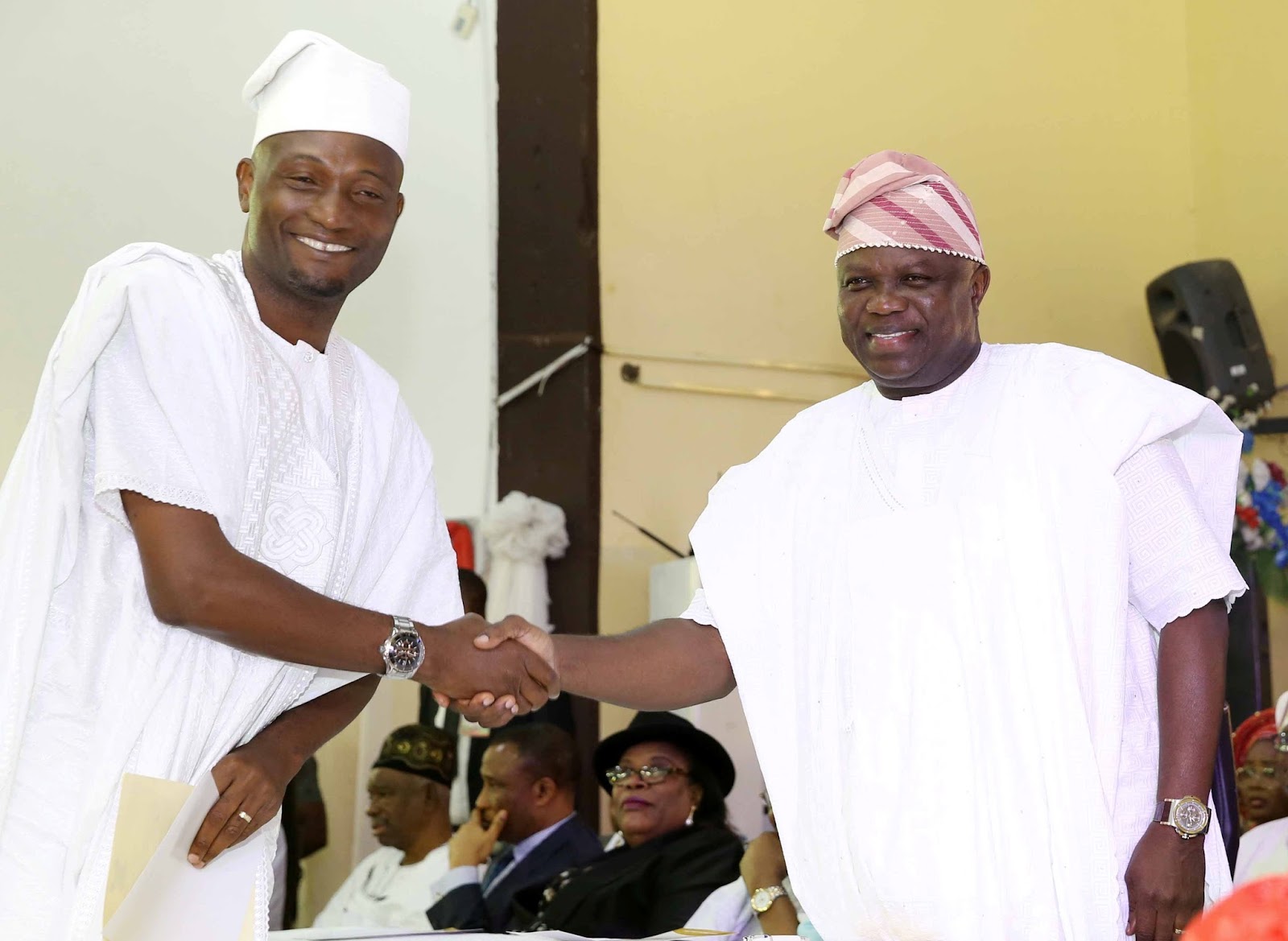 Gov. Ambode at swearing-in ceremony of newly elected chairmen of 20 ...