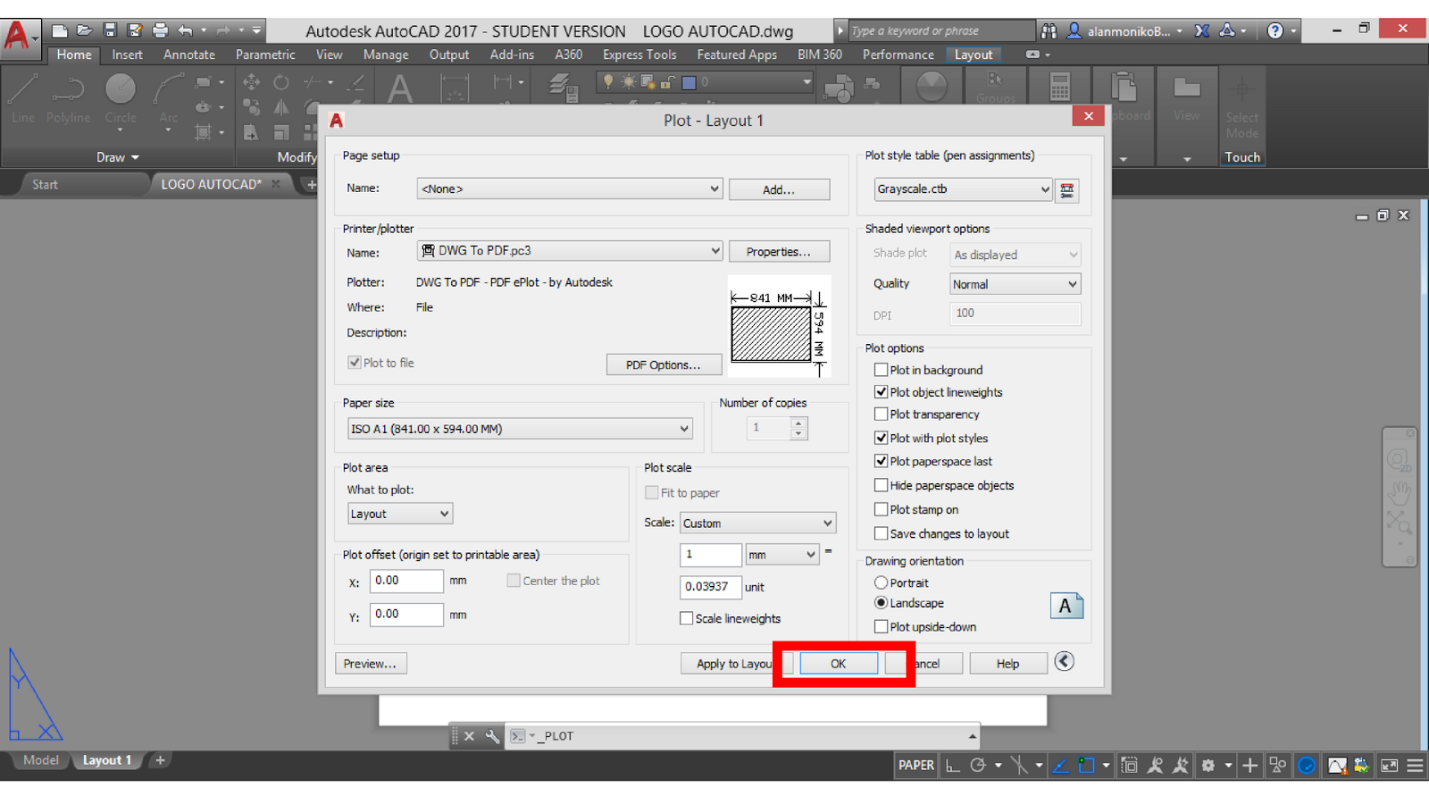 Como Imprimir desde el Layout de AutoCAD - Tutorial Fácil | De Arkitectura