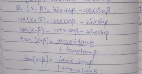 FSc ICS FA Notes Math Part 1 Chapter 10 Trigonometric Identities ...