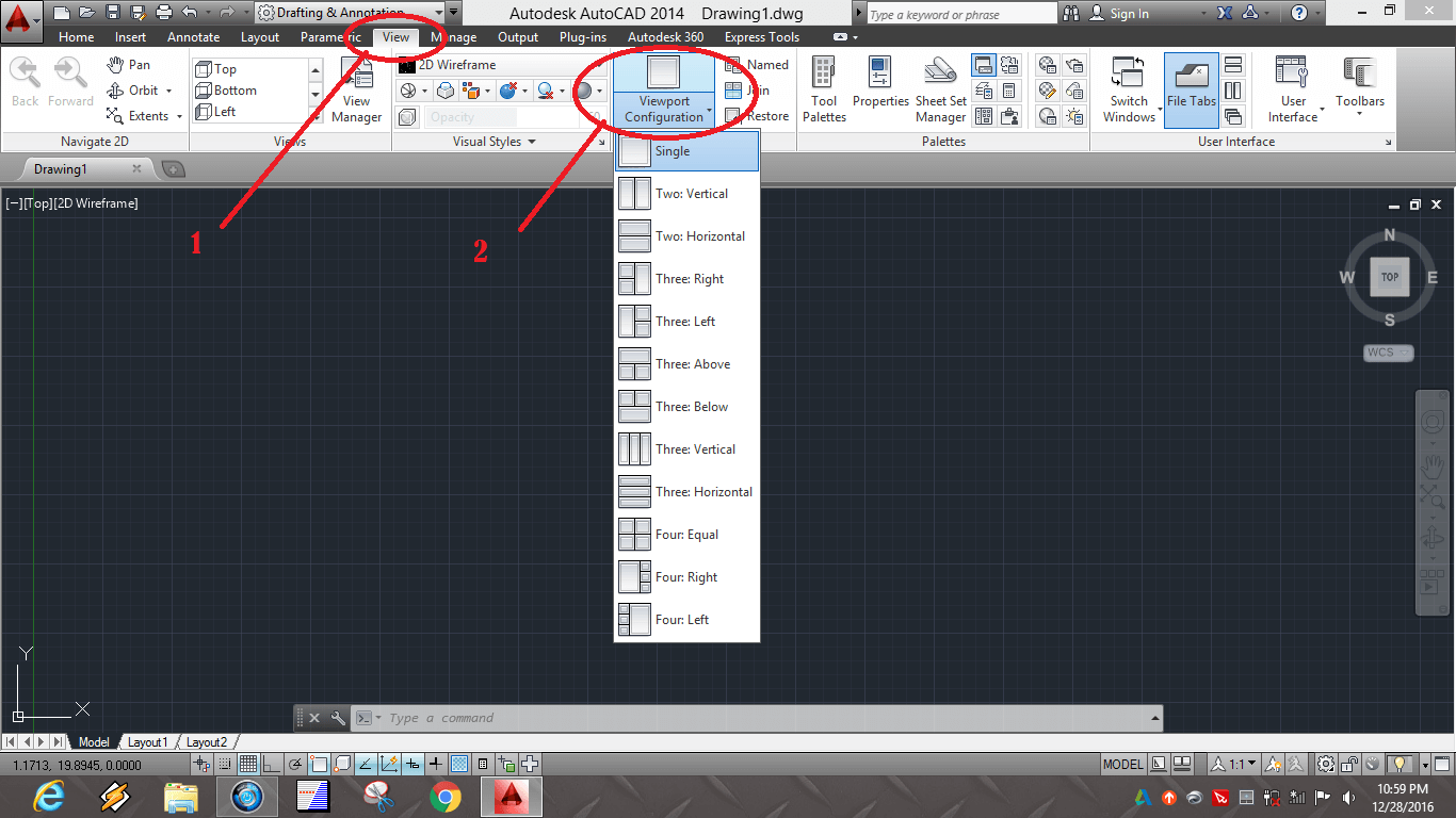 Cara merubah tampilan viewports pada autocad (jadi seperti 3dsmax ...