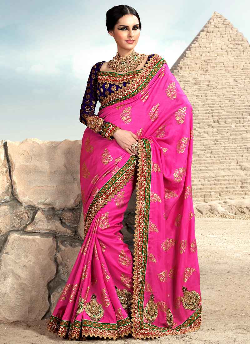 TELUGU WEB WORLD: WEDDING COLLECTION - BEAUTIFUL MODELS WEARING PINK ...