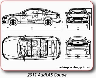 Vector Blueprints - Cars, Trucks, Busses and others: Audi - Vector ...
