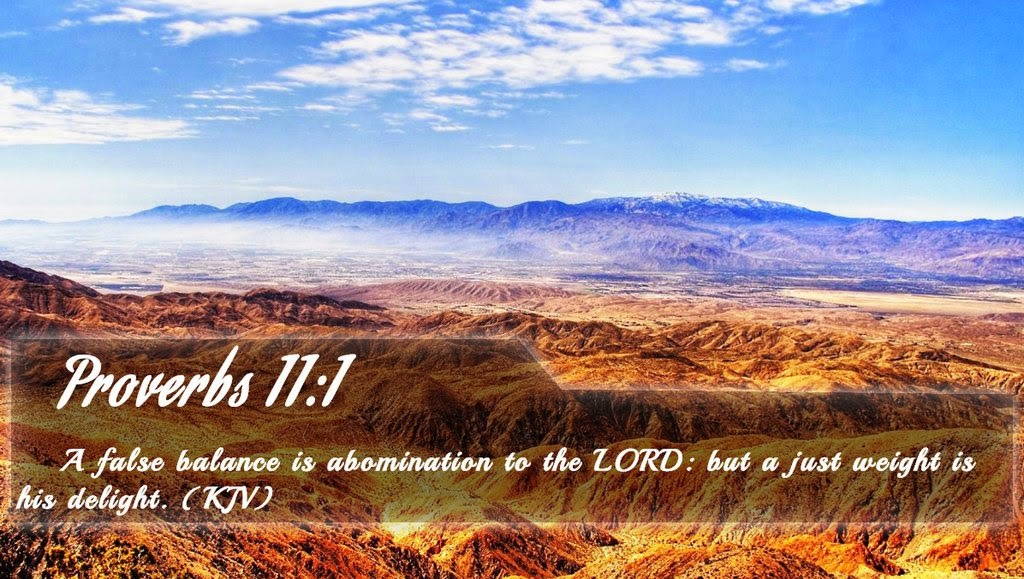 INSPIRATIONAL QUOTES | PROVERBS 11:1