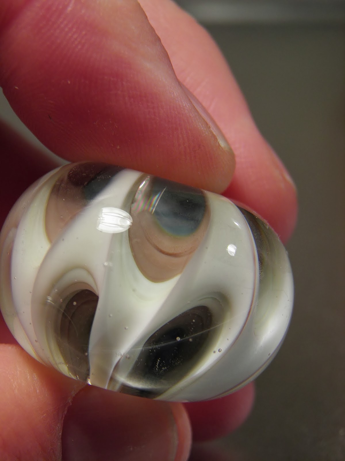 Raspberry Rings: Double Helix Thallo, Effetre Lilac Pastel, Dark Lilac ...