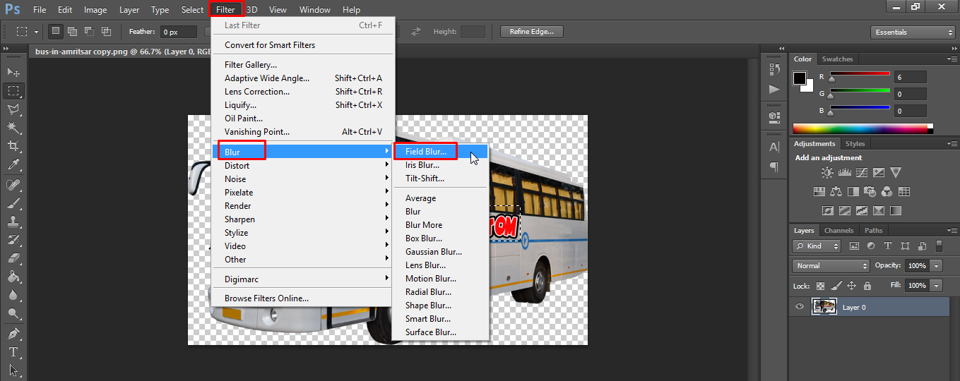 Cara Blur atau sensor gambar dengan Photoshop - Biologizone