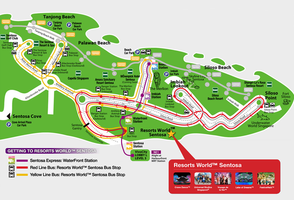 甜心生活: Singapore-Sentosa island Transportation