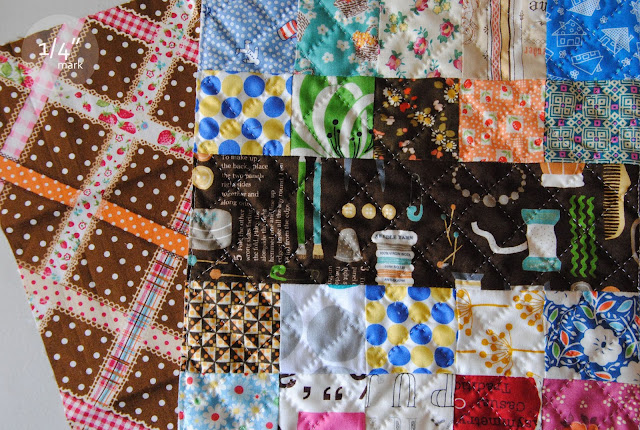 1/4" mark: Tutorial: the triangle pouch