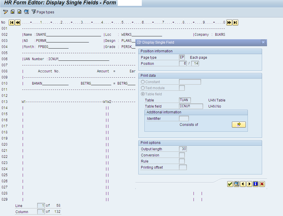 Sap Abap Central Adding Uan Number To Payslip Enhancing Hincedto Program