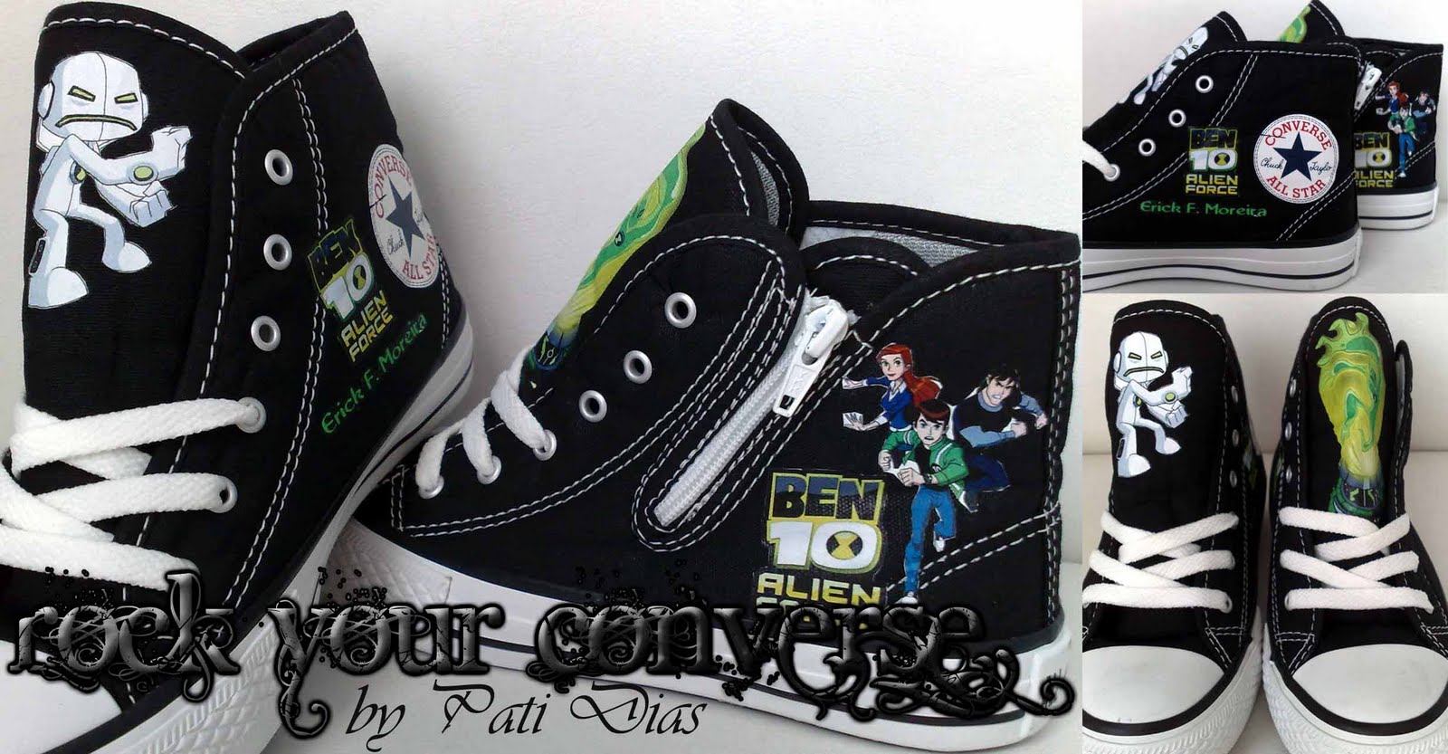 Converse All Star Customizado - Rock Your Converse!: Ben 10 - Alien ...