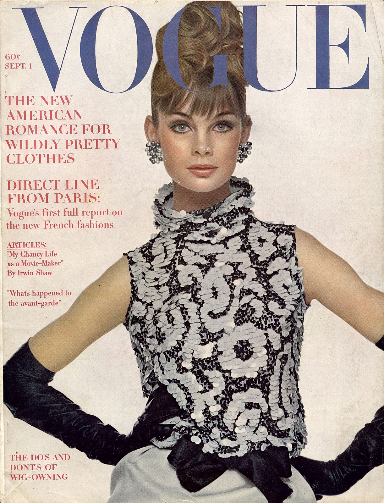 Jean Shrimpton on the cover of Vogue, September 1, 1963 | Vogue ...
