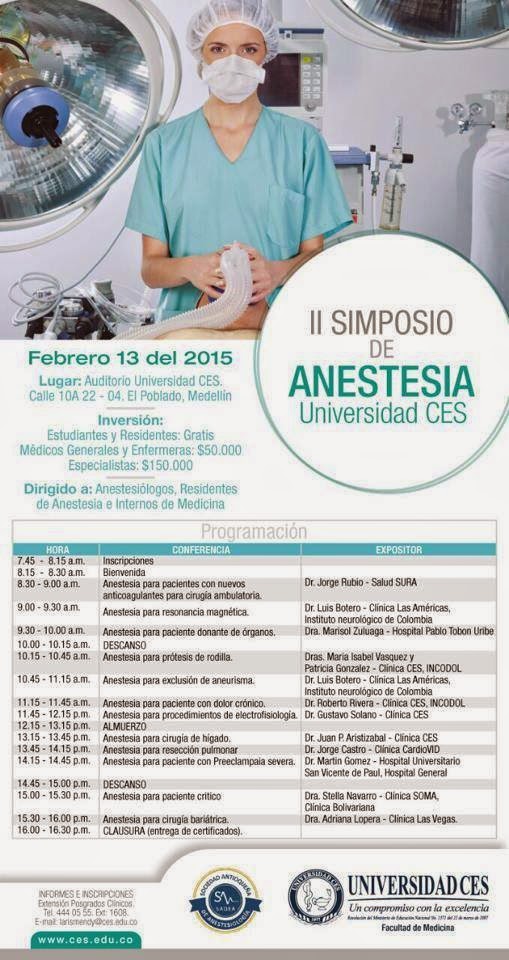 Anestesia CES: Simposio de Anestesia Universidad CES