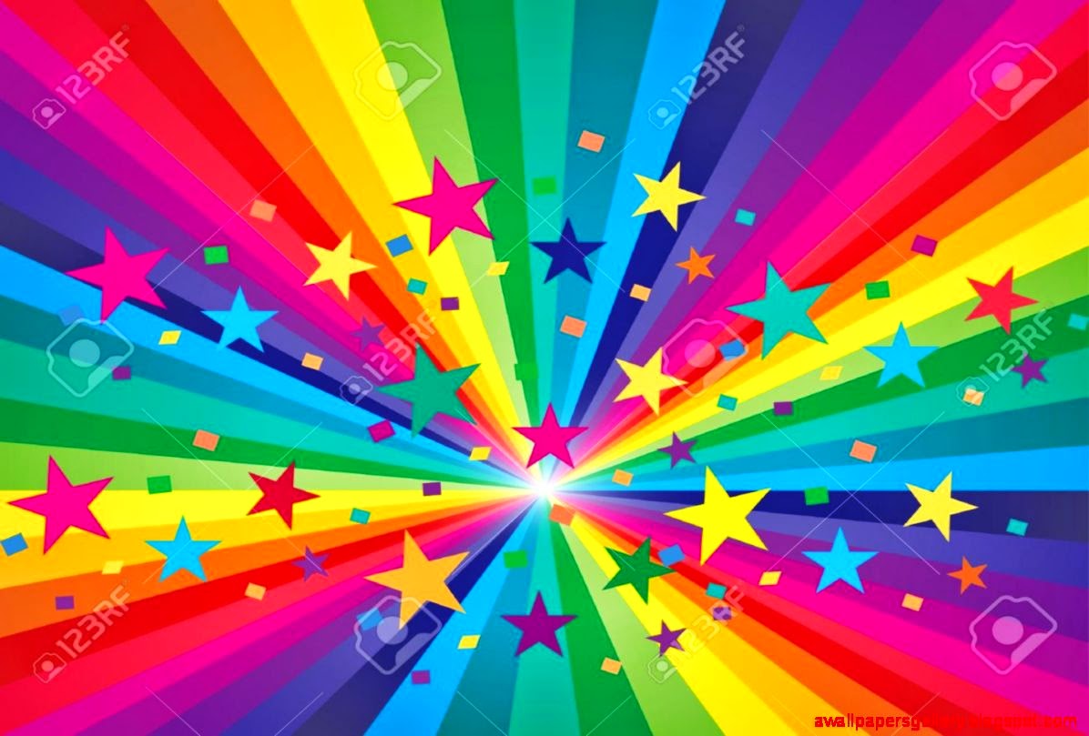 Rainbow Star Vector Wallpaper | Wallpapers Gallery