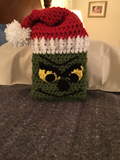 The Perfect Stitch...: Mr. Grinch Tissue Box Cover