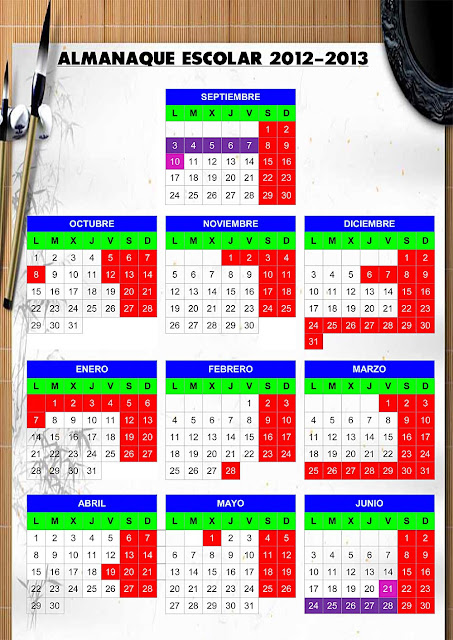 Aprendiendo en el JFrías: Almanaque escolar