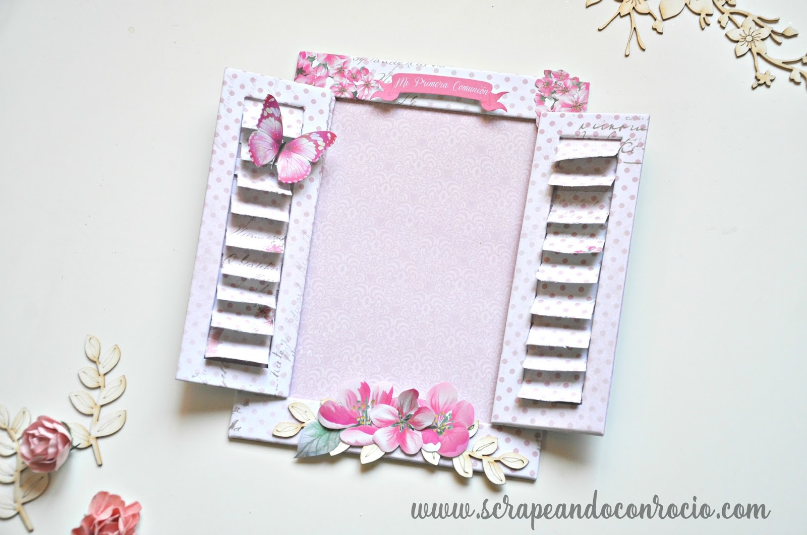 Scrapeando con Rocío: Tutorial scrapbooking marco con forma de ventana ...