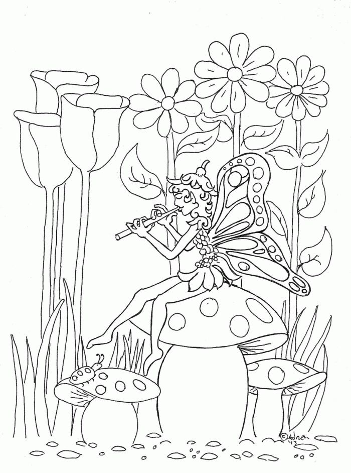 Kids Page: - Pixie Coloring Pages
