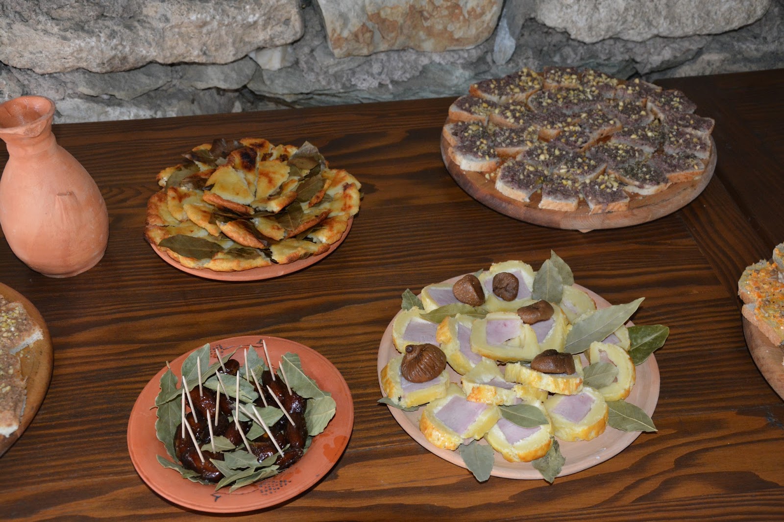 Little Treasures: Ancient Roman Libum Bread and Moretum & Olive Spreads