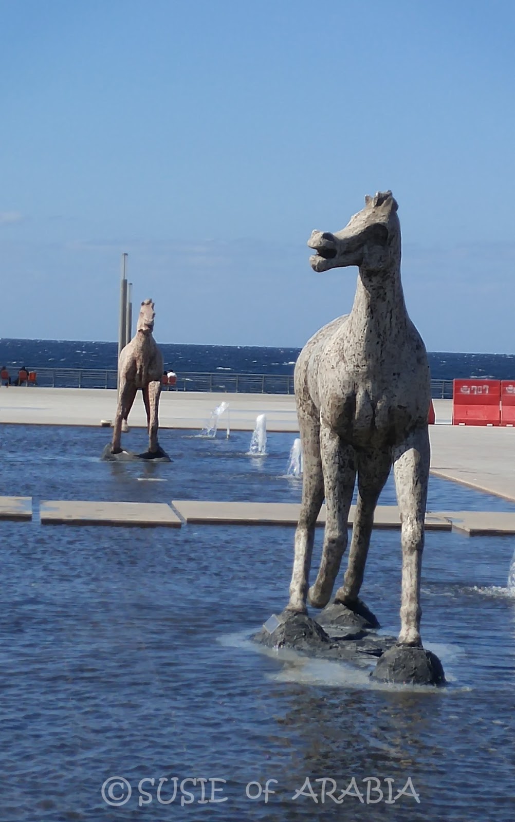 Jeddah Daily Photo: Our World: Jeddah Waterfront Horse Sculptures