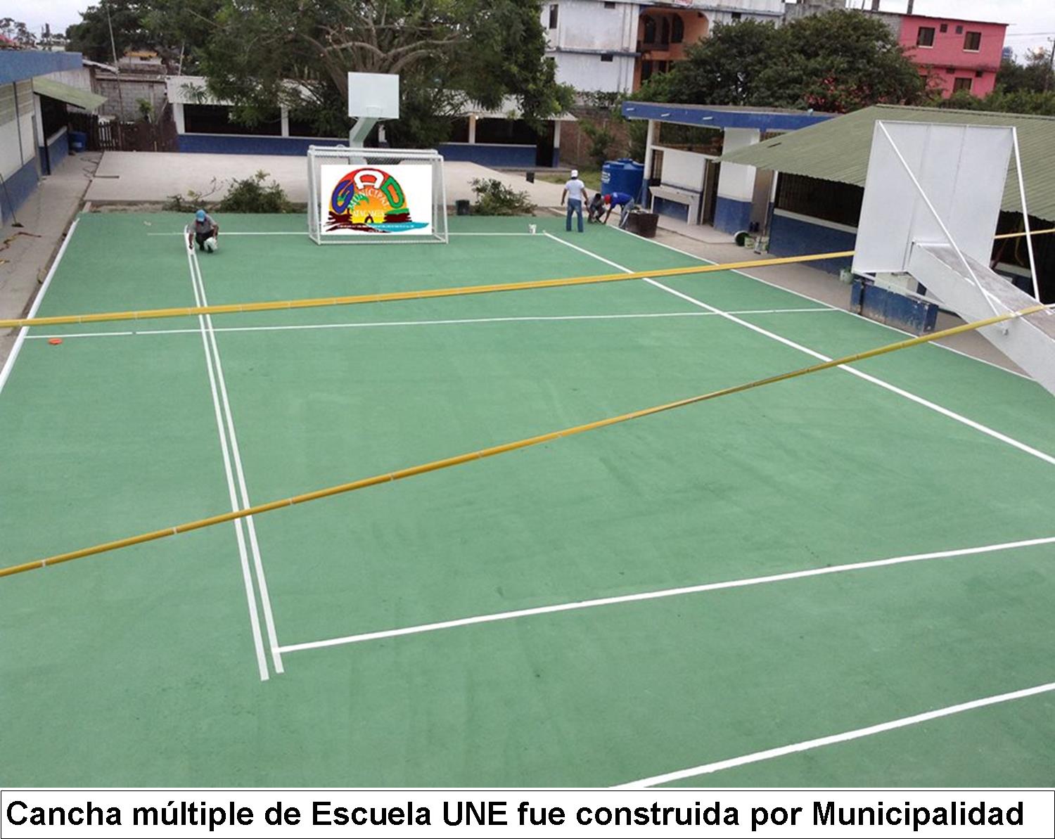 Tonchigüe al día: Inaugurarán cancha múltiple en Escuela UNE de Tonsupa.