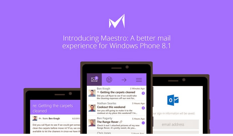 WP Update: Maestro, il nuovo client e-mail per Windows Phone 8.1 sbarca ...