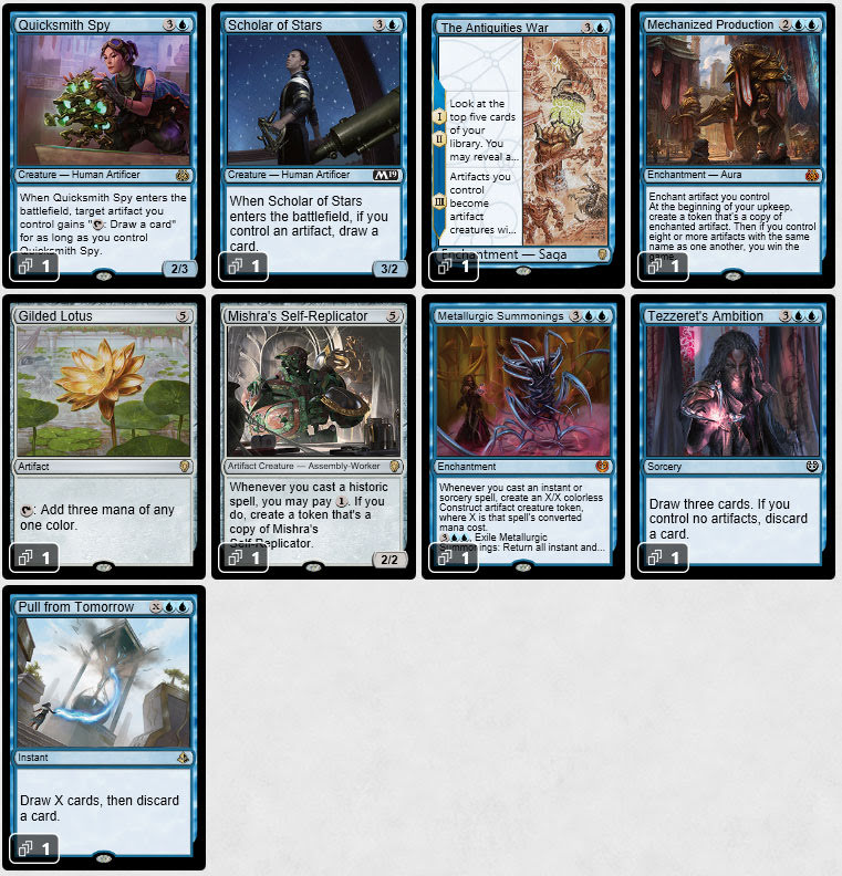 Magic the Gathering Adventures: M19 Brawl Deck [8]: Kefnet {Blue Artifacts}