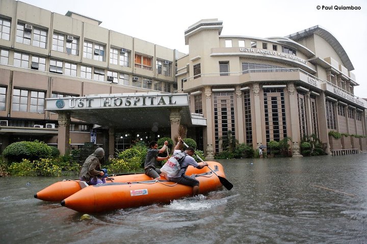 The rain, flood, damage, people stranded in photos and rescue scenes