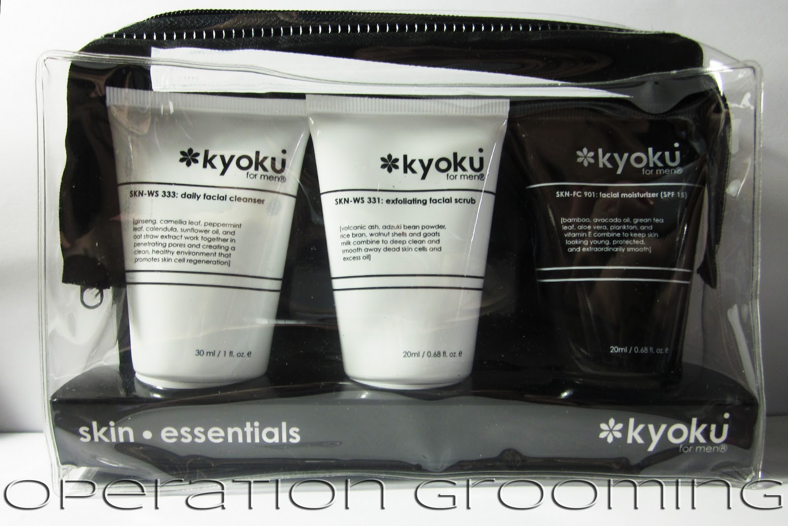 Operation Grooming: Review: Kyoku for Men Skin Essentials Kit