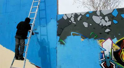 making graffiti alphabet by artists at Graffiti Art Design