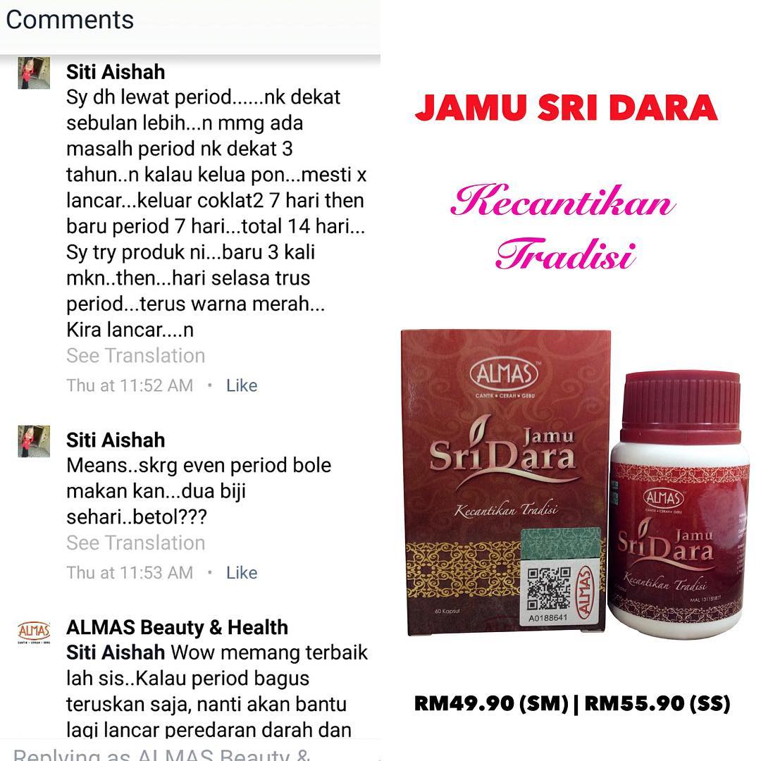JAMU SRI DARA ALMAS | BEAUTY KIOSK