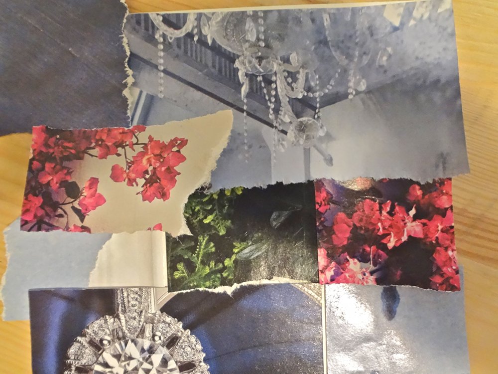 aka Bailey: Homemade Art: Collage for the Bedroom