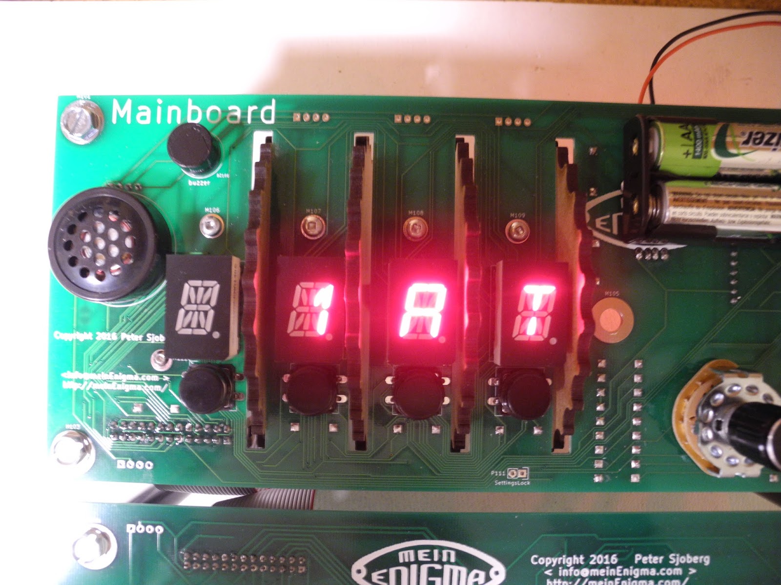 Jeff Tranter's Blog: The MeinEnigma Enigma Machine Kit - Message ...