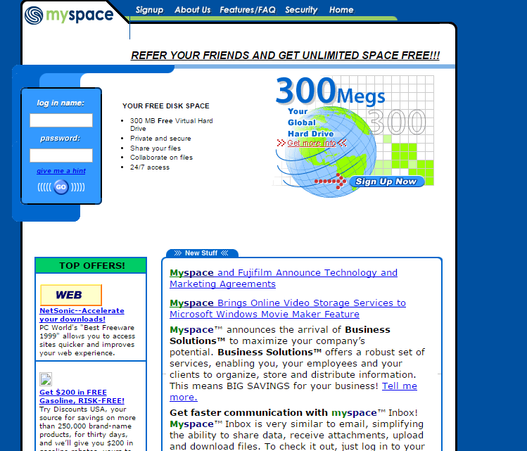 5 Popular Websites - Then and Now - TechTerabyte Blog