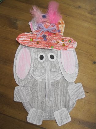Classroom Freebies Too: Ella the Elegant Elephant Craft